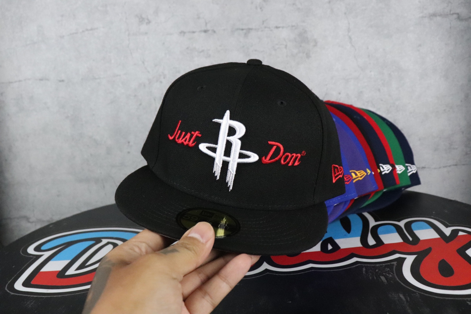 NÓN NEW ERA 59 FITTY JUST DON ROCKET ĐEN